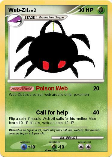 Pokémon Web Zit - Poison Web - My Pokemon Card