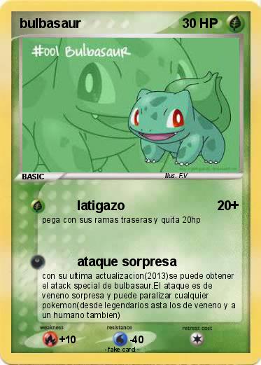 Pokémon bulbasaur 766 766 - latigazo - My Pokemon Card