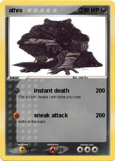 Pokémon athro - instant death - My Pokemon Card