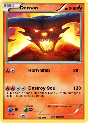 Pokémon Demon 2268 2268 - Horn Stab - My Pokemon Card