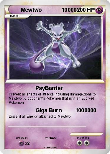 Pokémon Mewtwo 10000 10000 - PsyBarrier - My Pokemon Card