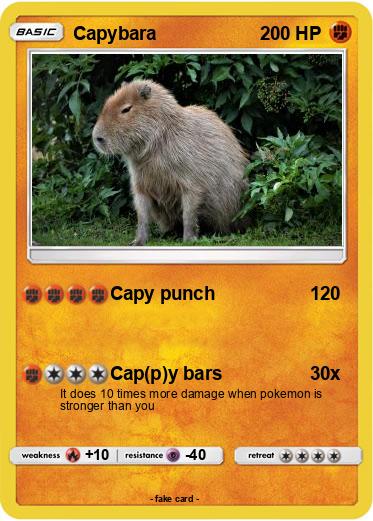 Pokémon Capybara 162 162 - Capy punch - Twoja własna karta pokemon