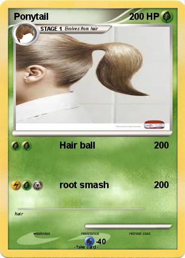 Pokémon Ponytail 1 1 - Hair ball - My Pokemon Card