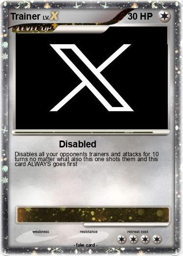 Pokémon Trainer 712 712 - Disabled - My Pokemon Card