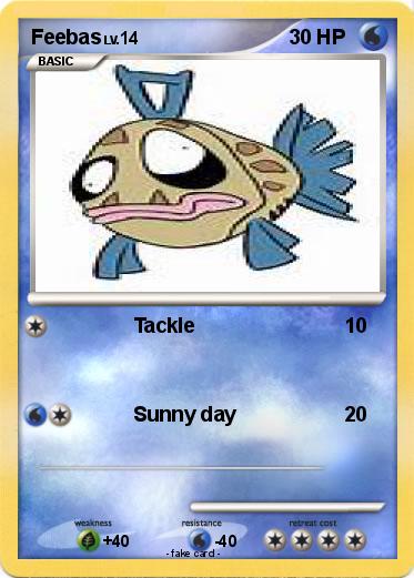 Pokémon Feebas 32 32 - Tackle - My Pokemon Card