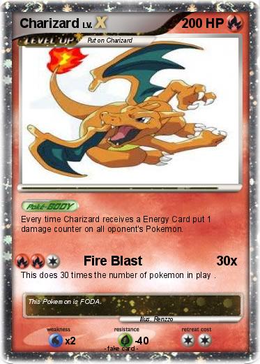 Pokémon Charizard 921 921 - Fire Blast - My Pokemon Card