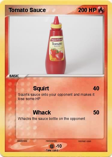 Pokémon Tomato Sauce 2 2 - Squirt - My Pokemon Card
