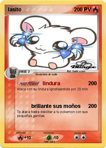 Pokémon lasito - lindura - Mi carta pokémon
