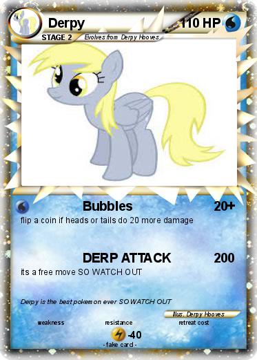 Pokémon Derpy 499 499 - Bubbles - My Pokemon Card