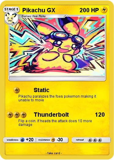 Pokémon Pikachu GX 73 73 - Static - My Pokemon Card