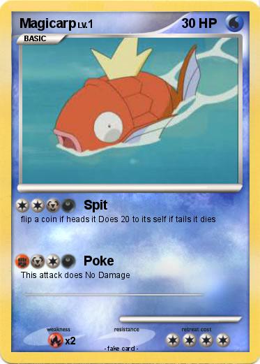 Pokémon Magicarp 80 80 - Spit - My Pokemon Card