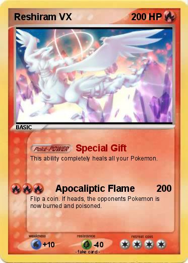 Pokémon Reshiram VX - Special Gift - My Pokemon Card