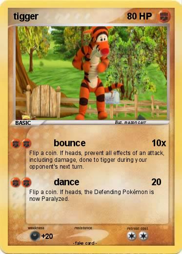 Pokémon tigger 61 61 - bounce - My Pokemon Card
