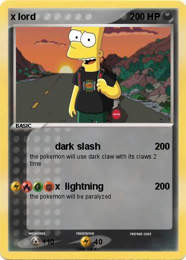 Pokémon x lord 2 2 - dark slash - My Pokemon Card