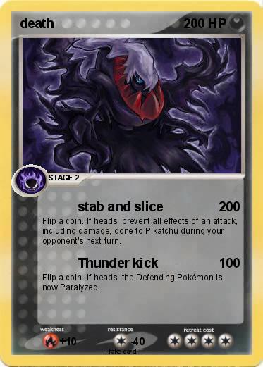 Pokémon death 3679 3679 - stab and slice - My Pokemon Card