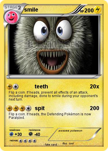 Pokémon smile 538 538 - teeth - My Pokemon Card