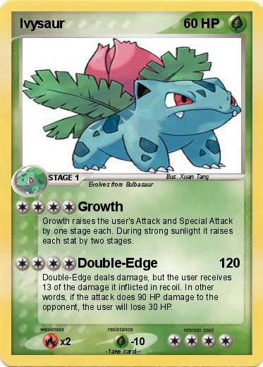Pokémon Ivysaur 361 361 - Growth - My Pokemon Card
