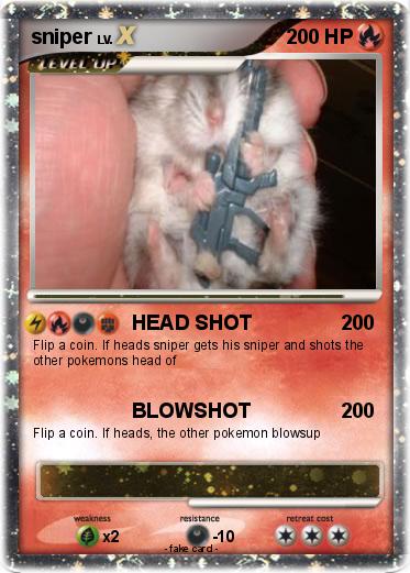 Pokémon sniper 946 946 - HEAD SHOT - My Pokemon Card
