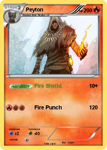 Pokémon Peyton 140 140 - Fire Sheild - My Pokemon Card