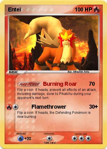 Pokémon Entei 2168 2168 - Burning Roar - My Pokemon Card