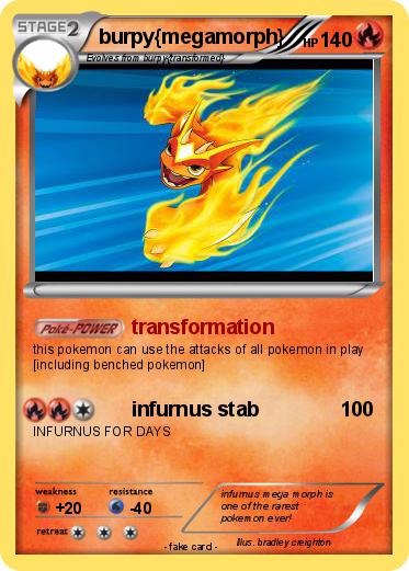 Pokémon burpy megamorph 4 4 - transformation - My Pokemon Card