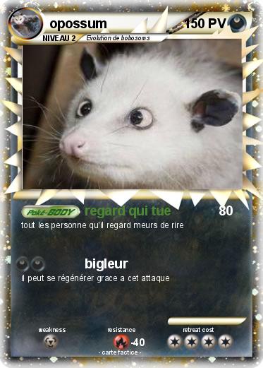 Pokémon opossum 4 4 - regard qui tue - Ma carte Pokémon