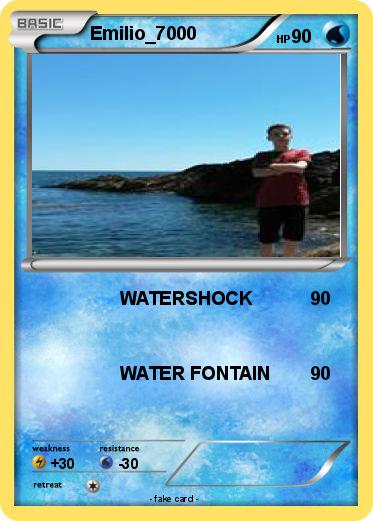 Pokémon Emilio 7000 7000 - WATERSHOCK - My Pokemon Card