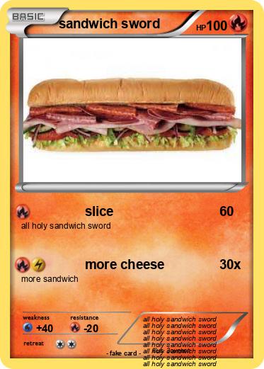 Pokémon sandwich sword - slice - My Pokemon Card