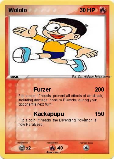 Pokémon Wololo 1 1 - Furzer - My Pokemon Card