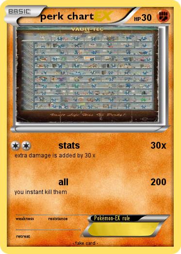 Pokémon perk chart - stats - My Pokemon Card