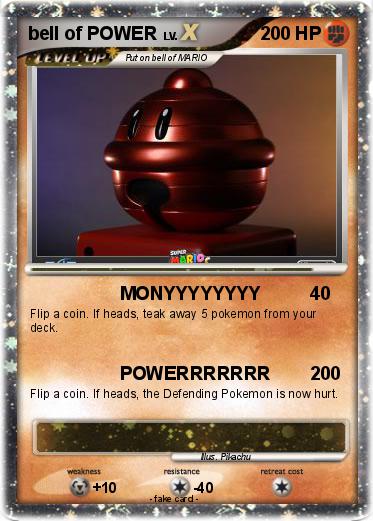 Pokémon bell of POWER - MONYYYYYYYY - My Pokemon Card