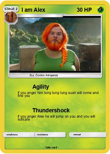 Pokémon I am Alex - Agility - My Pokemon Card
