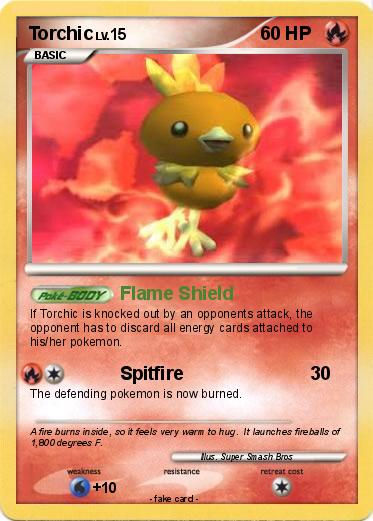 Pokémon Torchic 75 75 - Flame Shield - My Pokemon Card