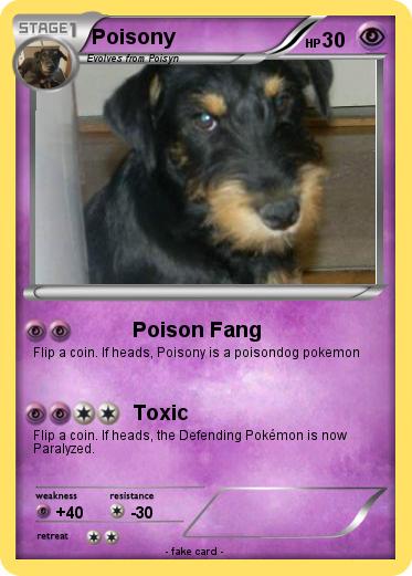 Pokémon Poisony - Poison Fang - My Pokemon Card