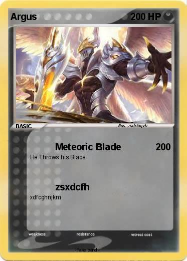Pokémon Argus 18 18 - Meteoric Blade - My Pokemon Card