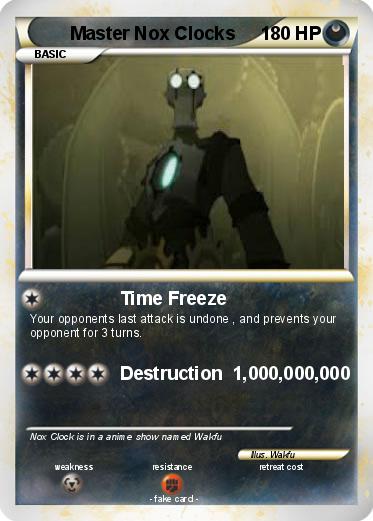 Pokémon Master Nox Clocks - Time Freeze - My Pokemon Card