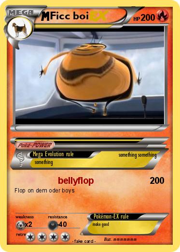 Pokémon Ficc boi - bellyflop - My Pokemon Card