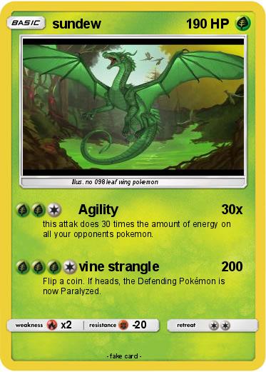 Pokémon sundew 2 2 - Agility - My Pokemon Card