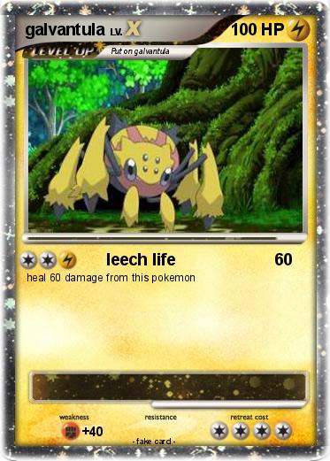 Pokémon galvantula 28 28 - leech life - My Pokemon Card