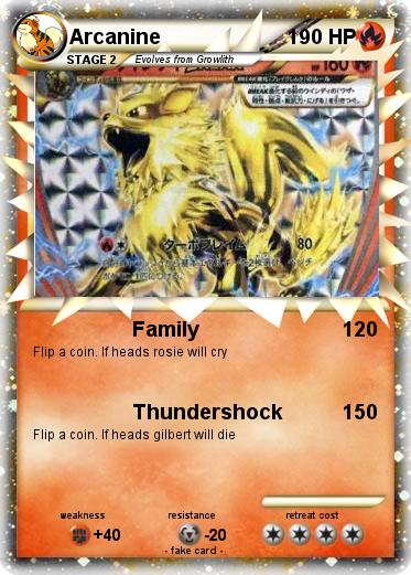 Pokémon Arcanine 665 665 - Family - My Pokemon Card