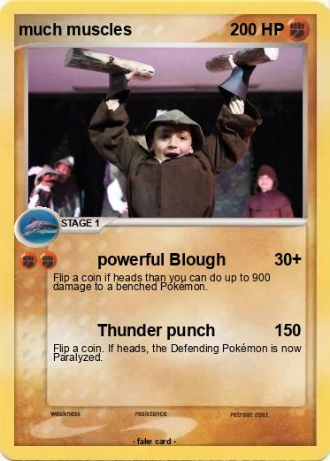 Pokémon much muscles - powerful Blough - My Pokemon Card