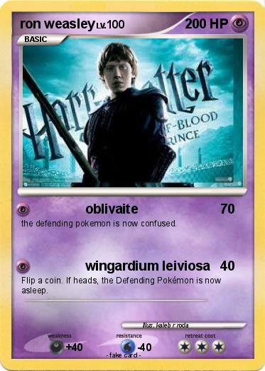 Pokémon ron weasley 88 88 - oblivaite - My Pokemon Card