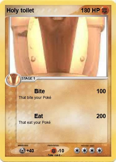 Pokémon Holy toilet 2 2 - Bite - My Pokemon Card
