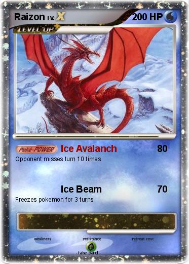 Pokémon Raizon - Ice Avalanch - My Pokemon Card