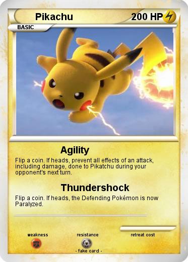 Pokémon Pikachu 18632 18632 - Agility - My Pokemon Card