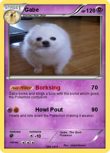Pokémon Gabe 386 386 - Borksing - My Pokemon Card