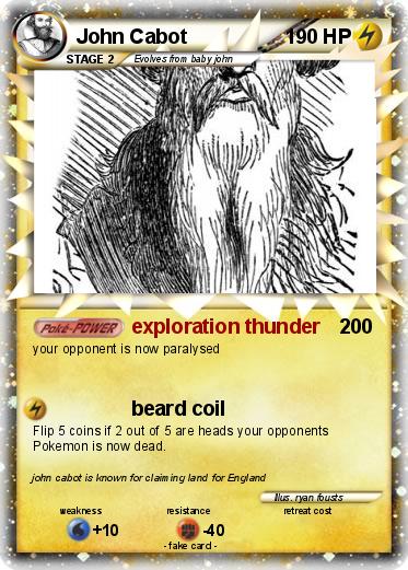 Pokémon John Cabot 2 2 - exploration thunder - My Pokemon Card