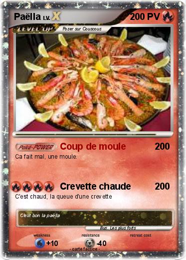 Pokémon Paella 3 3 - Coup de moule - Ma carte Pokémon