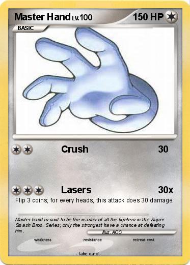 Pokémon Master Hand 173 173 - Crush - My Pokemon Card