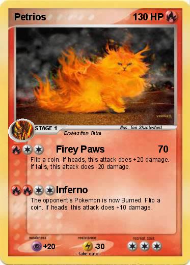 Pokémon Petrios 2 2 - Firey Paws - My Pokemon Card